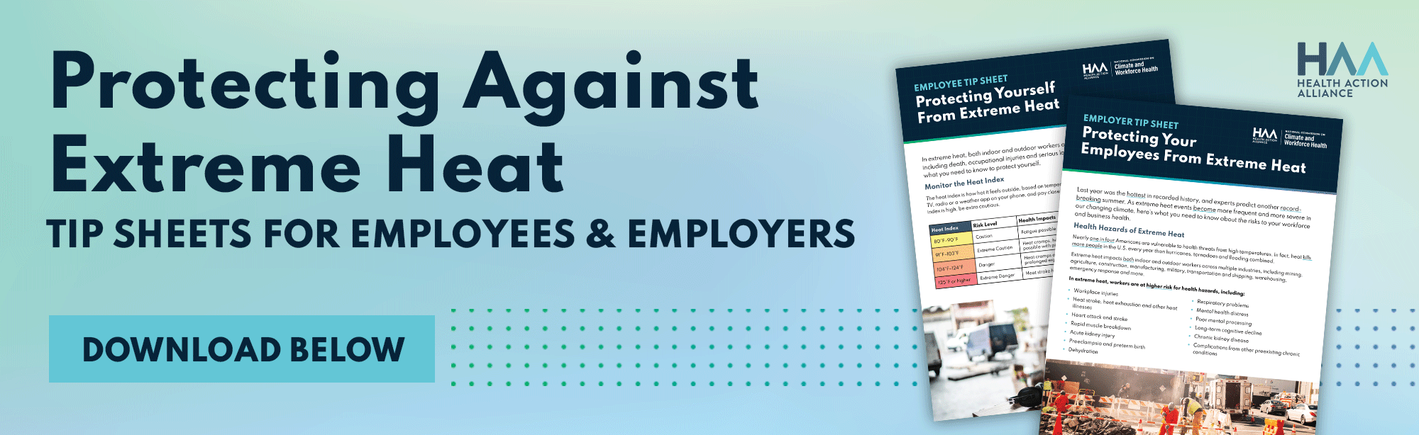 Tip Sheets: Protecting Against Extreme Heat