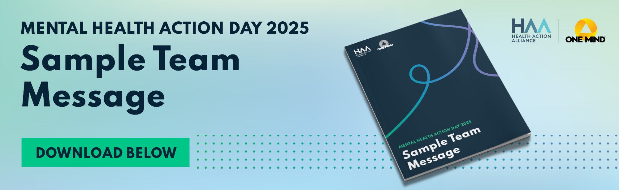 Mental Health Action Day 2025: Sample Team Message